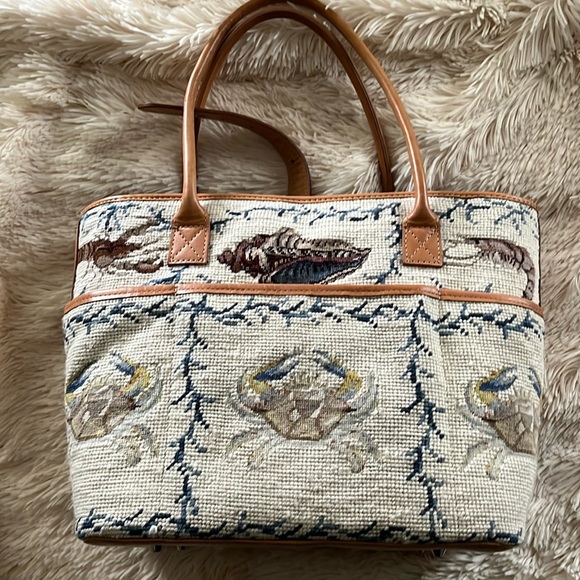 no name | Bags | Fabulous Embroidered Bag With Leather Handles | Poshmark